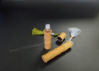 China 10ml Bamboo-Shaped Glass Roll-On Bottle with Screw Top - 1.9cm Width × 9.7cm Length for sale