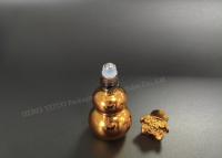 China Golden PET Roll On Bottle 50ml with 8mm Stainless Steel Ball and 16cm Width - Leak-Proof Design for sale