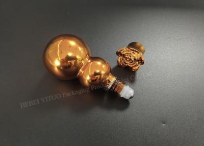 China Golden PET Roll On Bottle 50ml with 8mm Stainless Steel Ball and 16cm Width - Leak-Proof Design for sale