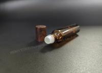China Amber Glass Roll-On Bottles 10ml 20ml 30ml 50ml with 360° Ball for Essential Oils & Personal Care for sale