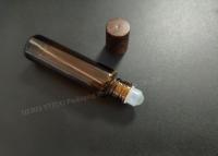 China Amber Glass Roll-On Bottles 10ml 20ml 30ml 50ml with 360° Ball for Essential Oils & Personal Care for sale