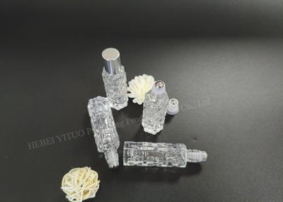 China 1 Ounce Roll On Perfume Oil Bottle - Cylinder Shape 3.2cm x 10.2cm Transparent Frosted Glass with Leak-Proof Cap for sale