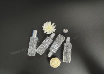 China Frosted Roll On Bottle 30ml Transparent Glass Packaging with 3cm Width 10cm Length Dimensions for sale