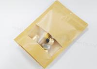 China Waterproof Self-Sealing Kraft Paper Bags 8cm x 10cm with PE Coating for Food and Retail Packaging for sale