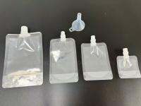 China Transparent Flexible Packaging Stand Up Pouch 8cm x 20cm with PE Coating for Food and Cosmetics for sale