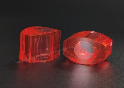China Red Plastic Perfume Bottle Caps 28.5mm x 42mm Leak Proof with Custom Logo Options for sale