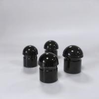 China Mushroom Shaped Black Plastic Perfume Caps 21mm Caliber for Bottle for sale