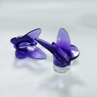 China Custom Butterfly Glass Perfume Bottles 5ml-100ml Capacity with Zinc Alloy Caps for Home Decoration for sale