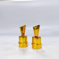 China Gold Sarin Special Shape Perfume Bottle Cap 57mm x 24mm Leak Proof Blow Molding for sale