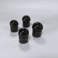 China Mushroom Shaped Black Plastic Perfume Caps 21mm Caliber for Bottle for sale