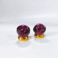 China Special Shape Purple Gold Perfume Bottle Cap 29.3mm Height 32.3mm Width Customizable Design for sale