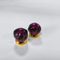 China Special Shape Purple Gold Perfume Bottle Cap 29.3mm Height 32.3mm Width Customizable Design for sale