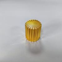 China Round Metal Perfume Bottle Caps with Gold Plating - 1000pcs MOQ, PVD Coating for Durability for sale