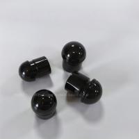 China Mushroom Shaped Black Plastic Perfume Caps 21mm Caliber for Bottle for sale