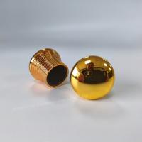 China Round Gold Plated Metal Perfume Cap with 10,000+ Cycle Sealing and Universal Thread Compatibility for Luxury Fragrance Packaging for sale
