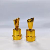 China Gold Sarin Special Shape Perfume Bottle Cap 57mm x 24mm Leak Proof Blow Molding for sale