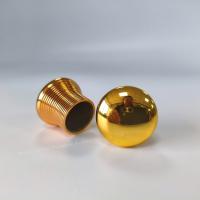 China Round Gold Plated Metal Perfume Cap with 10,000+ Cycle Sealing and Universal Thread Compatibility for Luxury Fragrance Packaging for sale
