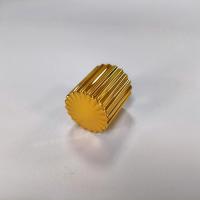 China Round Metal Perfume Bottle Caps with Gold Plating - 1000pcs MOQ, PVD Coating for Durability for sale