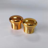 China Round Gold Plated Metal Perfume Cap with 10,000+ Cycle Sealing and Universal Thread Compatibility for Luxury Fragrance Packaging for sale