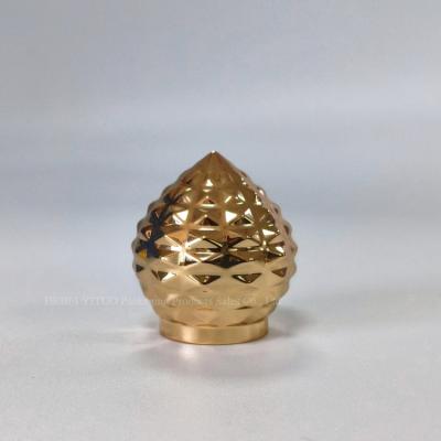 China Sturdy Gold Perfume Cap Lids with Smooth Polishing - 1000pcs MOQ for Fragrance Bottle Packaging for sale