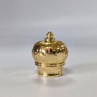 China Sturdy Gold Perfume Cap Lids with Smooth Polishing - 1000pcs MOQ for Fragrance Bottle Packaging for sale
