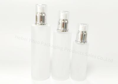 China Frosted Glass Cosmetic Spray Bottle Bulk 50ml 100ml with Spray Pump for Skincare Products for sale