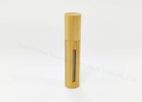 China 10ml Refillable Spray Bottle with Bamboo Cap - Eco-Friendly Cylinder Glass Container for Perfumes & Essential Oils for sale