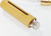 China 10ml Refillable Spray Bottle with Bamboo Cap - Eco-Friendly Cylinder Glass Container for Perfumes & Essential Oils for sale