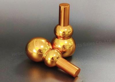 China Gourd Glass Cosmetic Spray Bottles 30ml 1oz for Essential Oils with Vacuum Electroplating Finish for sale