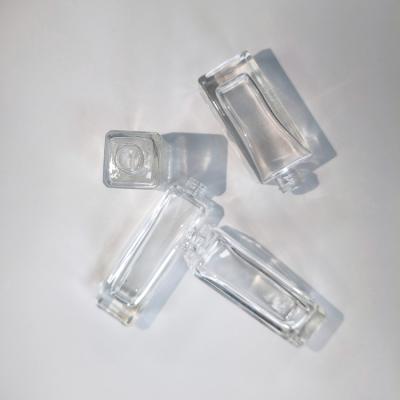 China Crystal Bulk Perfume Bottles 20ml with 2cm Width 4cm Height - High Transparency Glass Containers for sale