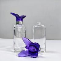 China Custom Butterfly Glass Perfume Bottles 5ml-100ml Capacity with Zinc Alloy Caps for Home Decoration for sale