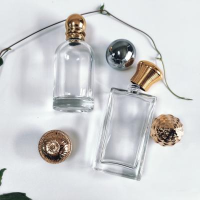 China 1 Oz Clear Refillable Glass Perfume Bottle with Spray/Pump Cap - OEM Logo Customization Available for sale