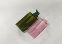 China 450ml PETG Reusable Shampoo Bottles with Press Pump - Blue Green Pink Colors 6.5x15.4cm Square Design for sale