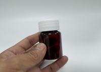 China 30ml Brown Plastic Prescription Bottle with Screw Cap - 2.5cm Width × 5.5cm Length Light-Safe Container for sale