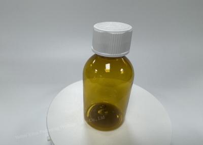 China Amber Plastic Medicine Bottles 30ml 60ml with Screw Caps for Light-Sensitive Storage for sale