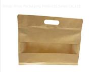 China ECO Paper Packaging Pouch 22cm x 12cm Airtight Self-Sealing Bag for Takeaway & Baked Goods for sale