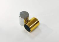 China Gold Silver Anodized Aluminum Perfume Bottle Cap 26mm x 20mm Magnetic Closure for sale