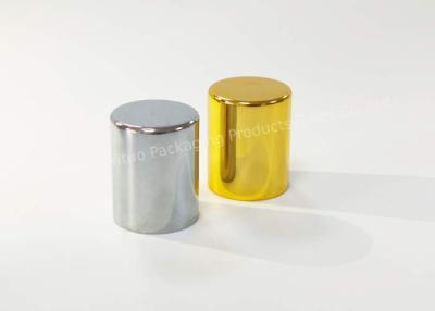 China Gold Silver Anodized Aluminum Perfume Bottle Cap 26mm x 20mm Magnetic Closure for sale
