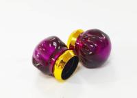 China Special Shape Purple Gold Perfume Bottle Cap 29.3mm Height 32.3mm Width Customizable Design for sale