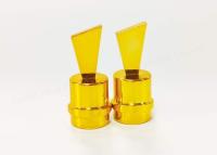 China Gold Sarin Special Shape Perfume Bottle Cap 57mm x 24mm Leak Proof Blow Molding for sale