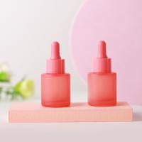 China 1oz Essential Oil Bottle - 30ml Round Macaron Borosilicate Glass with Gold Dropper Cap for Aromatherapy for sale