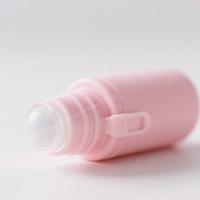 China 2oz Plastic Roll-On Bottle 10ml Capacity with Leak-Proof Screw Cap in Pink Color 2.5×6.5cm Dimensions for sale