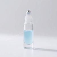 China 10ml Blue Roller Bottles 4oz Matt Cylinder Shape for Essential Oils and Perfumes for sale
