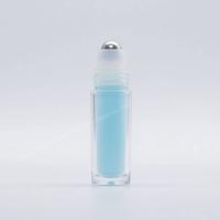 China 10ml Blue Roller Bottles 4oz Matt Cylinder Shape for Essential Oils and Perfumes for sale