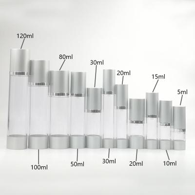 China Sealing Type Crown Cap Airless Pump Bottles Customized Total Height Free Sample Support Perfect for Skincare and Cosmetic for sale