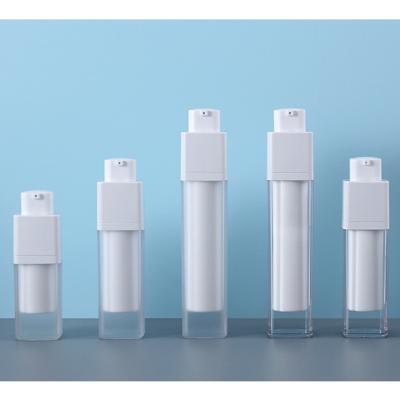 China 50ml Airless Pump Bottle Food Grade PP Plastic BPA Free Cosmetic Packaging for sale
