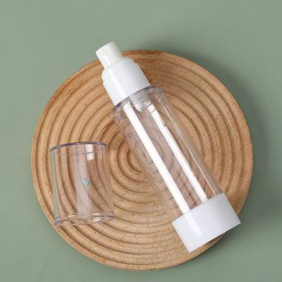 China Empty Lotion Bottles 110mm x 40mm Printing Area PMMA Plastic Leakproof Custom Logo for sale