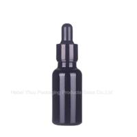 China Black Aromatherapy Oil Bottle 15ml 20ml 30ml Glass Dropper with UV Protection for sale