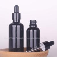 China Black Aromatherapy Oil Bottle 15ml 20ml 30ml Glass Dropper with UV Protection for sale