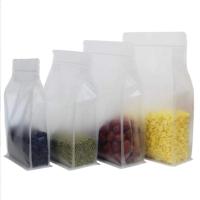 China Clear Ziplock Flexible Packaging Bags with Custom Logo - Square Shape Design, 1000pcs MOQ, Food-Grade Plastic Materials for sale